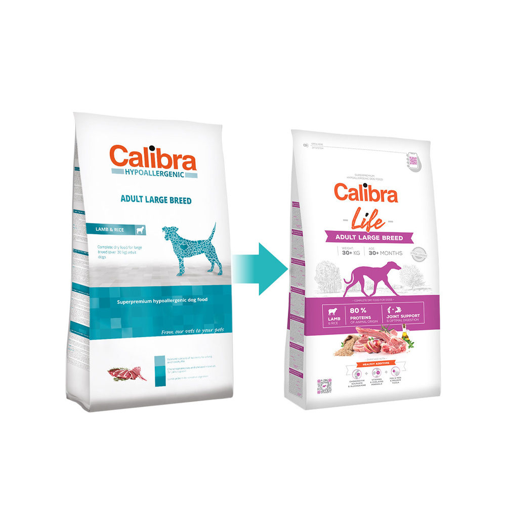 Calibra Dog Life Adult Large Breed - Lam | Bestel