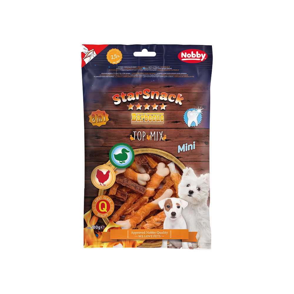 Nobby - Starsnack BBQ Mini Top Mix | Bestel