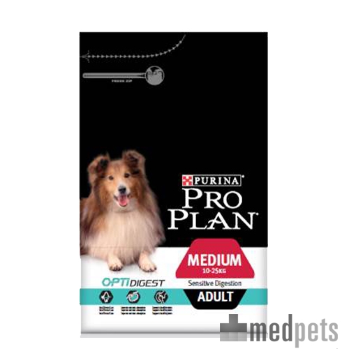 Purina Pro Plan Dog Medium Adult Sensitive Digestion | Voeding | Bestellen