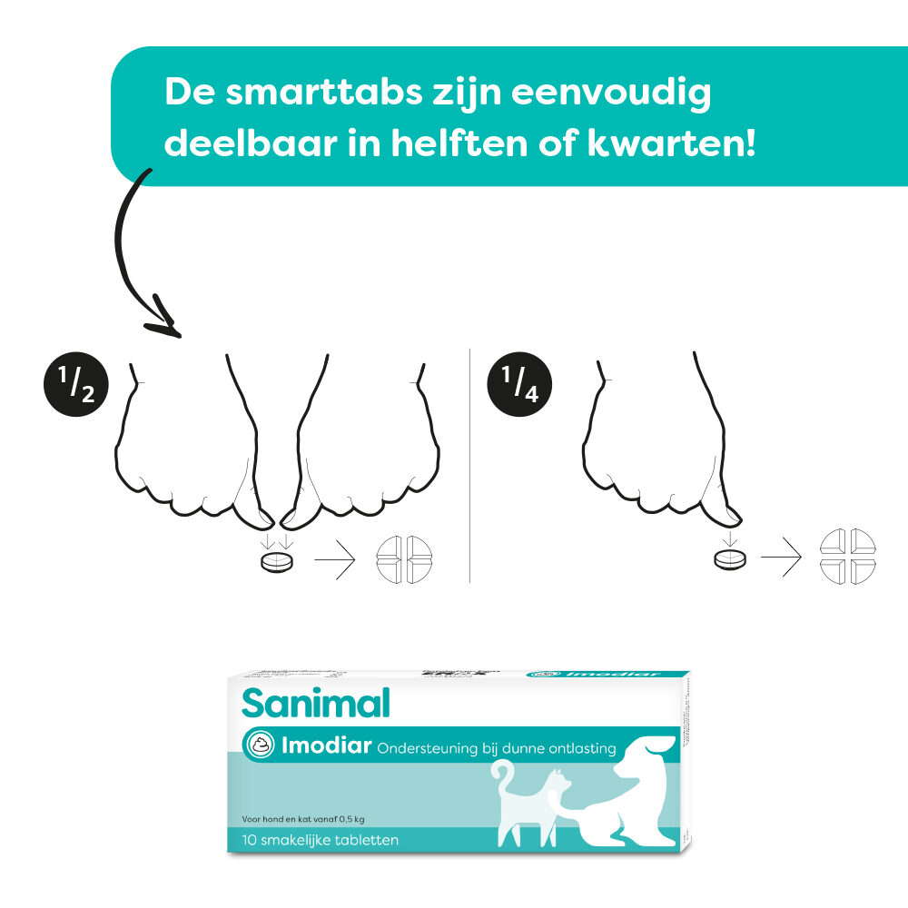 Sanimal Imodiar | Dunne ontlasting | Hond & Kat